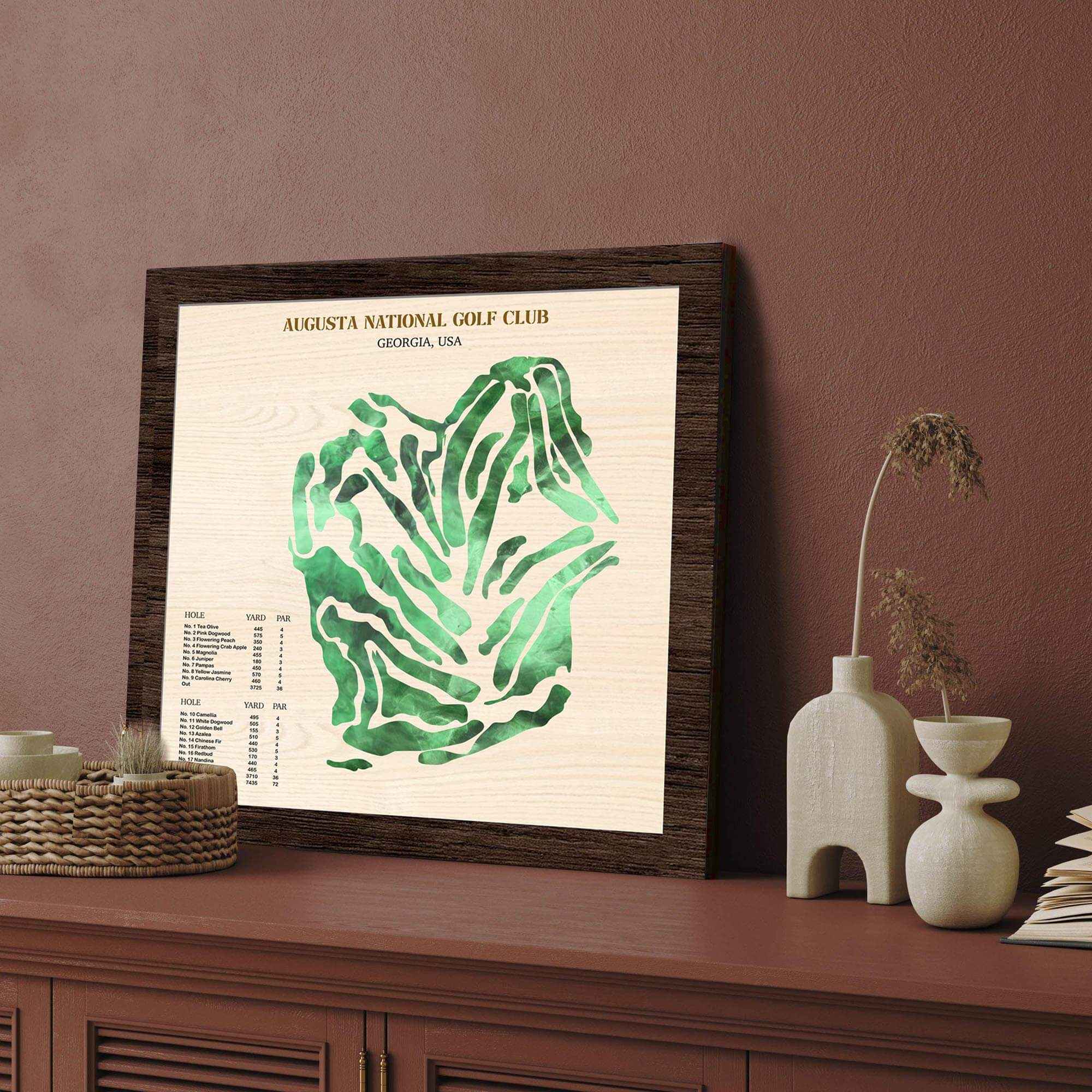 Golf Course Maps with Epoxy Resin | Handreamy Handcrafted Art