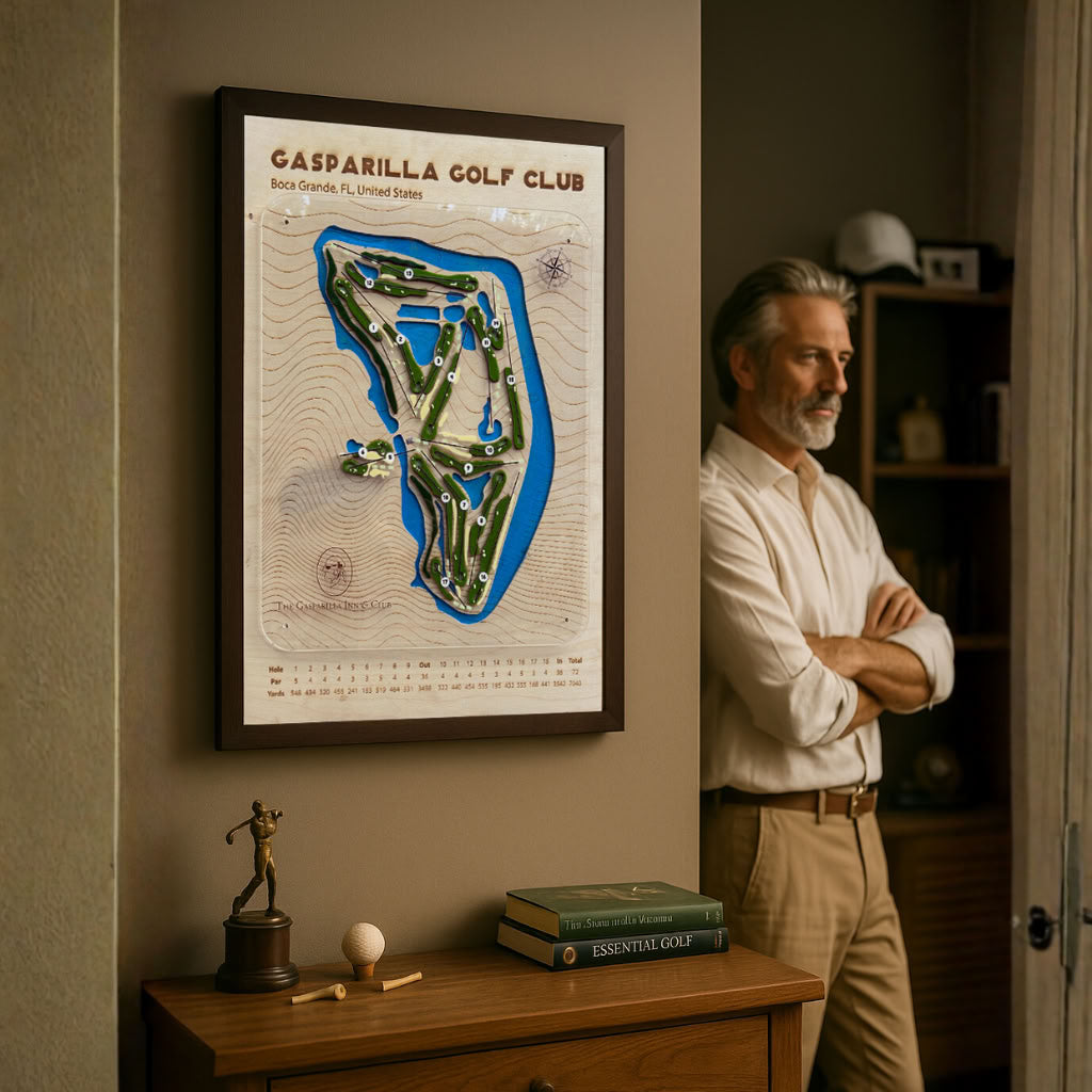 Custom Golf Course Maps | Personalized Golf Course Art Collection ...