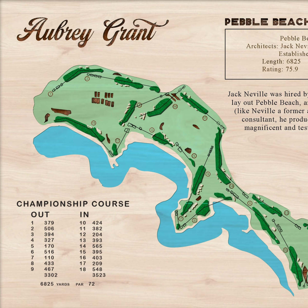 Handreamy Custom Golf Course Maps | Exquisite Craftsmanship